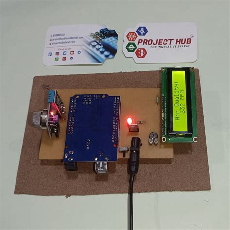 Arduino Uno Based Weather Station Using 16×2 Lcd Dht11 Ldr And Mq135