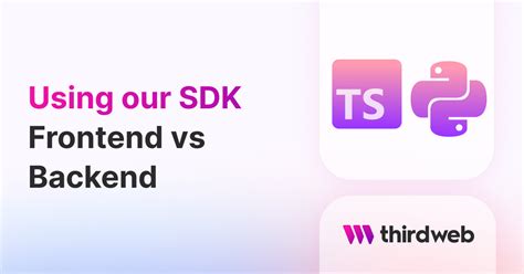 Using The Web3 Sdk Frontend Or Backend