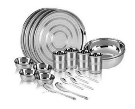 Stainless Steel Diner Set 20 Pcs At ₹ 800set Steel Dinner Set In New