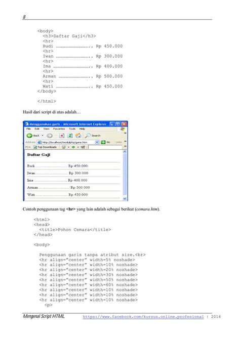 Mengenal Script Html 2 Pdf