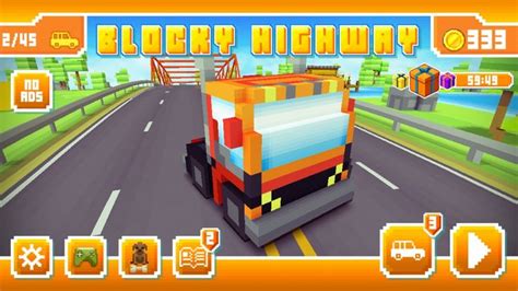 Blocky Highway Main Screen