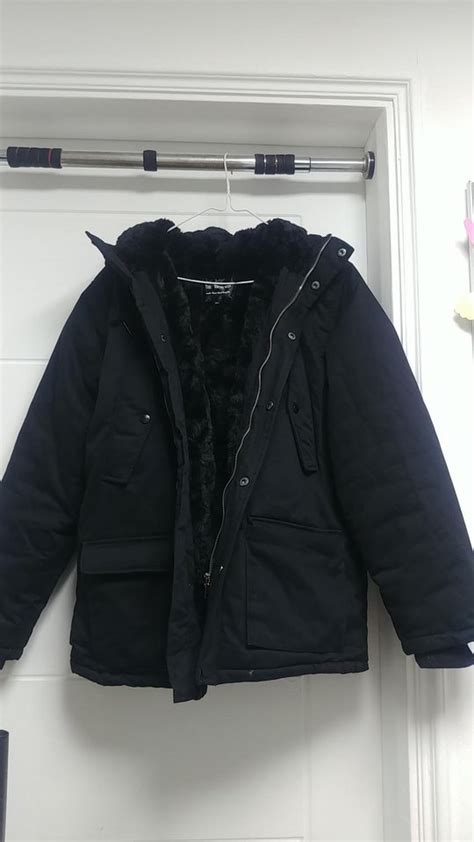 검정야상xl남녀공용 겨울외투 상태좋음 헬로마켓