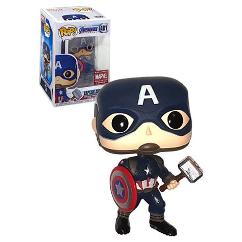 Funko Pop Marvel Avengers Endgame 481 Captain America With Hammer Collector Corps
