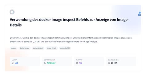 Docker Image Details Anzeigen Mit Docker Image Inspect Labex
