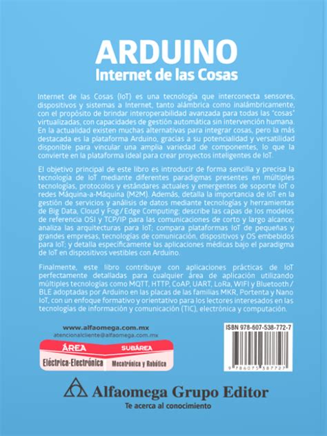 Arduino Internet De Las Cosas Alfaomega México