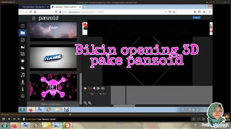 Tutorial Cara Membuat Opening Video D Menggunakan Panzoid YouTube