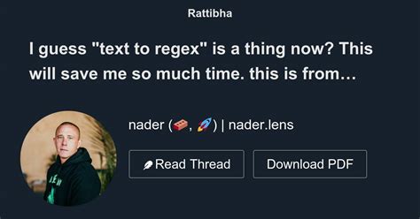 I Guess Text To Regex Is A Thing Now This Will Save Me So Much Time Thread From Nader