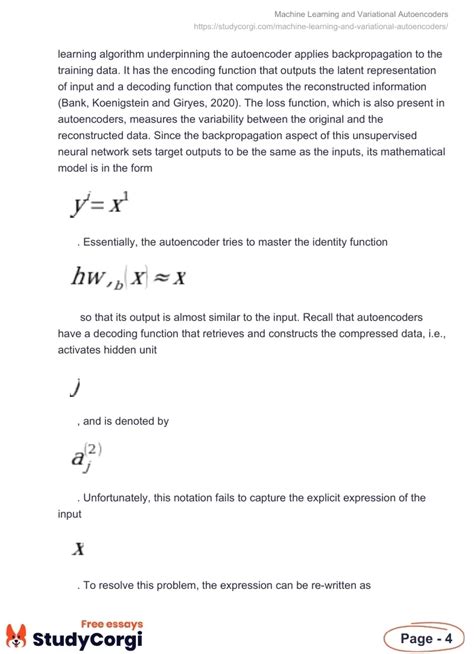 Machine Learning And Variational Autoencoders Free Essay Example