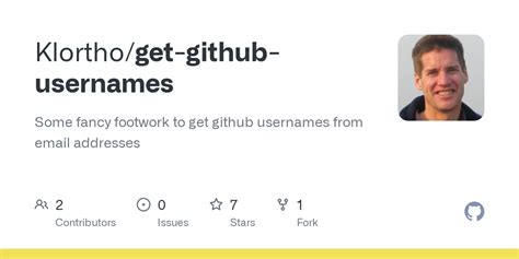 Github Klorthoget Github Usernames Some Fancy Footwork To Get Github Usernames From Email
