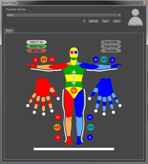 Anim Picker For Maya Free Animation Scripts Plugins Downloads For Maya