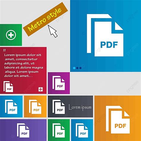 Vector Modern Interface Website Buttons With Cursor Pointer Featuring