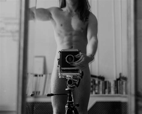 Oneiric Equilibrium Naked Self Portrait 4x5 Sinar FP4 Rodinal
