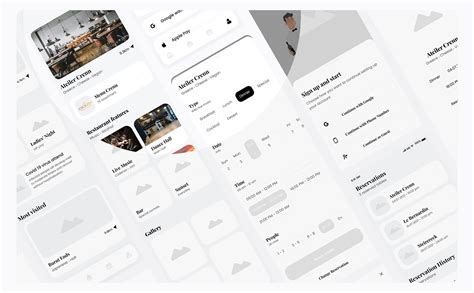 restaurant table booking app on behance
