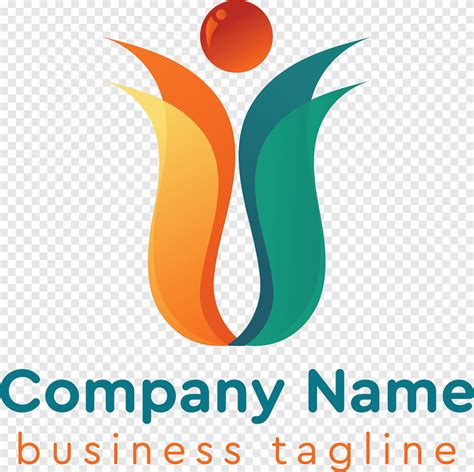 주황색과 녹색 로고 배경 Png Pngegg