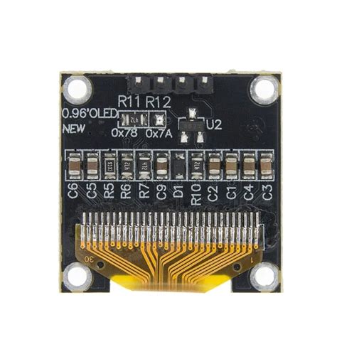 096 Inch Oled Iic Serial Display Module 128x64 White The Electronics Hub