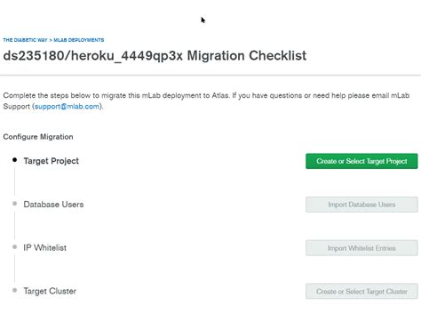 The Diabetic Way C Cause The Migration Process For A Specific Database