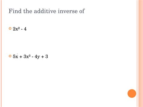Adding And Subtracting Polynomials Ppt