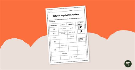 How To Write 2 Digit And 3 Digit Numbers Worksheet Teach Starter