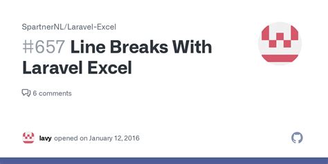 Line Breaks With Laravel Excel Issue SpartnerNL Laravel Excel GitHub