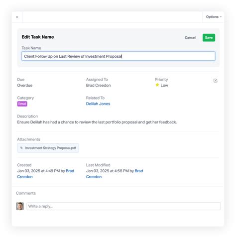 introducing inline editing and improved task workflow design wealthbox crm