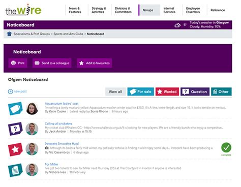 Intranet Ui Design On Behance
