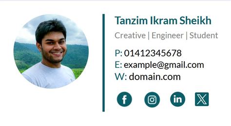Tanzim Ikram Sheikh On Linkedin Html Email Designs Emailsignature