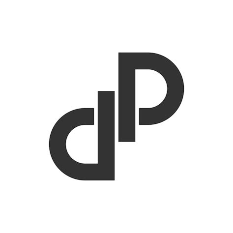 Dp 문자 무한대 벡터 로고 템플릿 일러스트 디자인 벡터 Eps 10 프리미엄 벡터