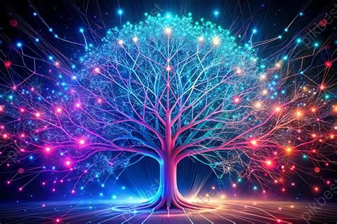 Neural Network Visualization With Vibrant Pink And Blue Glowing Connections Backgrounds 