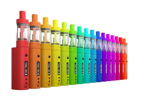 Multi Color Vaping Battery Mod Stock Illustration Illustration Of