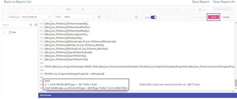 Add Custom Log Report Advanced Topic Report Design Adding Visible