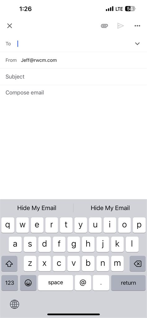 Hide My Email Showing Up On Both Sides Wi Apple Community