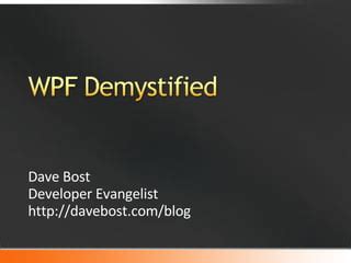MSDN Unleashed WPF Demystified PPT