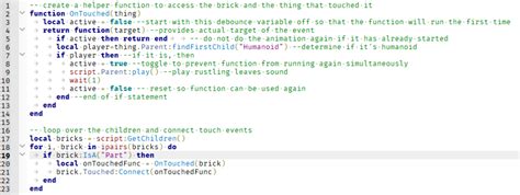 Lua Im Trying To Get Leaves To Produce A Rustling Noise In A Roblox Game By Monitoring All