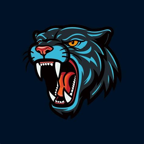 Howling Panther Head Vector Clip Art Illustration 25918967 Vector Art