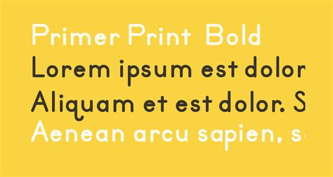 Primer Print Bold Free Font What Font Is