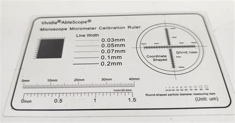 Microscope Micrometer Calibrator Ruler Plastic Oasis Scientific
