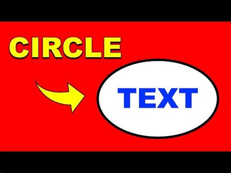 How To Draw A Circle Around Text In Word Microsoft YouTube