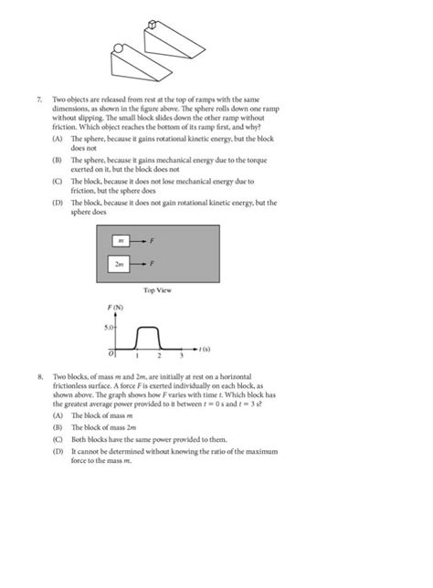 Solved 7 Two Objects Are Released From Rest At The Top Of