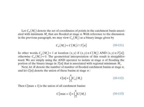 watershed algorithm for segmentation pptx