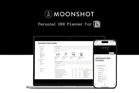 Moonshot Okr Notion Template Aim Higher With A Simple Effective
