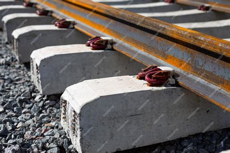 Premium Photo Anchor Intermediate Rail Fastenings Modern Fastening Of Rails To A Sleeper On A