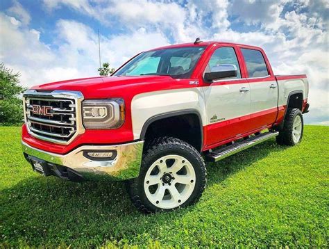 Two Toned Gmc Sierra Truck