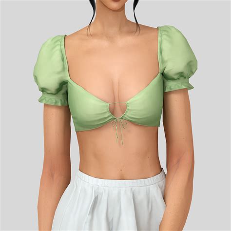 Puff Sleeve Blouse Snailrow