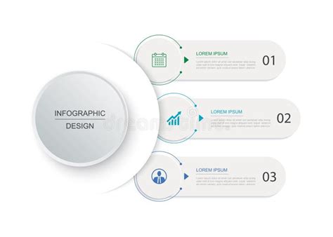 3 Data Infographics Tab Layout Template Illustration Business Abstract