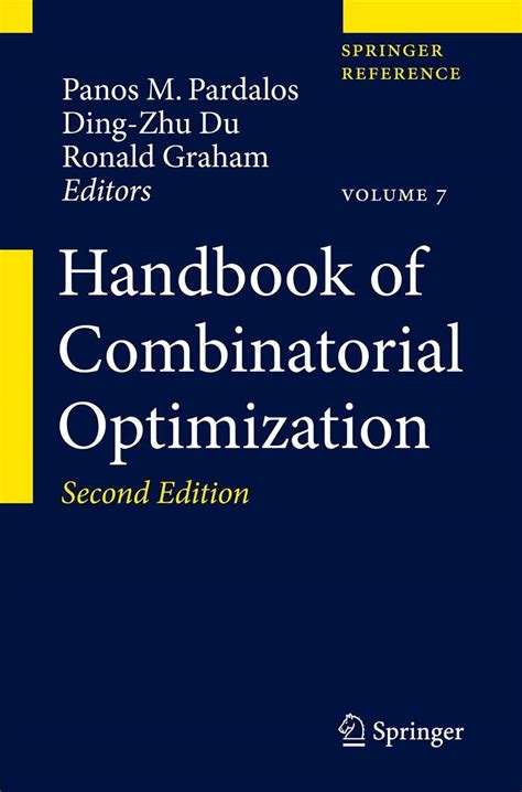 Handbook Of Combinatorial Optimization Springer Reference Pardalos