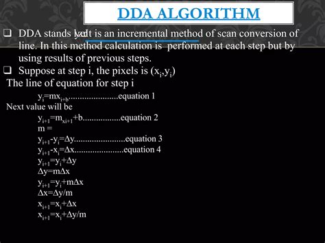 Dda Algorithm Cgpptx