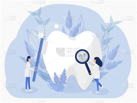 健康保健 绘画插图 医生 概念 矢量 牙齿 插画 女人 设计 检查