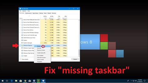 Solved Taskbar Missing In Windows YouTube