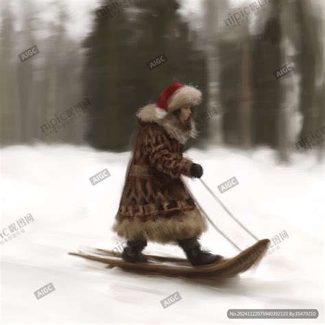 Ai创作图赫哲族滑雪板 赫哲族雪橇 滑雪微距人 鄂伦春冰雪伊萨人 冬季滑雪微距人 Santa雪橇 古风滑雪 俄罗斯雪橇 鄂伦春猎人 鄂伦春猎民 鄂伦春骑手 鄂伦春骑士 Q版鄂伦春族 鄂伦春族人