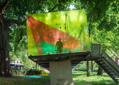 Shift Wrap Tschumis Groningen Pavilion In Coloured Film